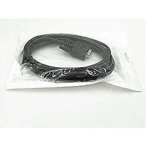 xjs XJSXZC 8P Mini Din Male to Female DB9 RS232 PLC Programming Adapter Cable 10Ft (DB9 RS232)