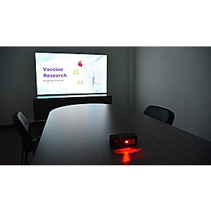 AAXA BP1 Speaker Projector – Bluetooth 5.0, Battery Power Bank, Up to 6 Hour Projection or 24 Hours Playtime, USB C Mirroring, Onboard Media Player, HDMI, DLP Portable Mini LED Projector (Renewed)