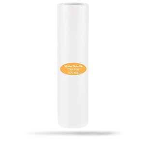 New brothread Light Weight Clear Wash Away - Water Soluble Embroidery Topping Film - 10"x10 Yd roll - Cut into Various Sizes for Machine Embroidery and Hand Sewing