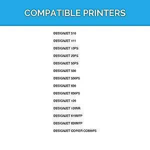 LD Remanufactured Ink Cartridge Replacement for HP 82 (2 Black, 1 Cyan, 1 Magenta, 1 Yellow, 5-Pack)