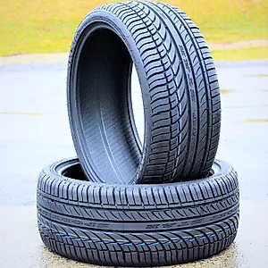 Set of 2 (TWO) Fullway HP108 All-Season Passenger Car High Performance Radial Tires-225/45R18 225/45ZR18 225/45/18 225/45-18 95W Load Range XL 4-Ply BSW Black Side Wall UTQG 380AA