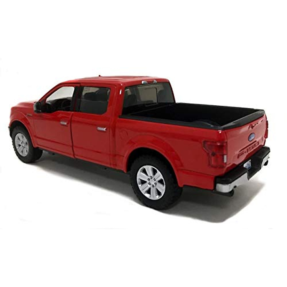 2019 Ford F-150 Lariat Crew Cab Pickup Truck Red 1/24-1/27 Diecast Model Car by Motormax 79363