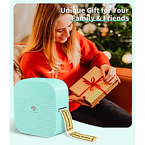 Phomemo Mini Label Maker Machine with Tape, Q31 Bluetooth Label Maker, Ink-Less Wireless Portabel Small Label Printer Machine for iOS/Android, Thermal Sticker Labeler Printer Handheld for Home,Office