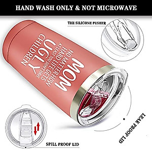 Fufandi Mom Gifts from Daughter, Son, Kids - Gifts for Mom - Mothers Day Christmas Gifts for Mom, Mommy, Wife - Cool Gag Birthday Present for a Mother - Mom Tumbler