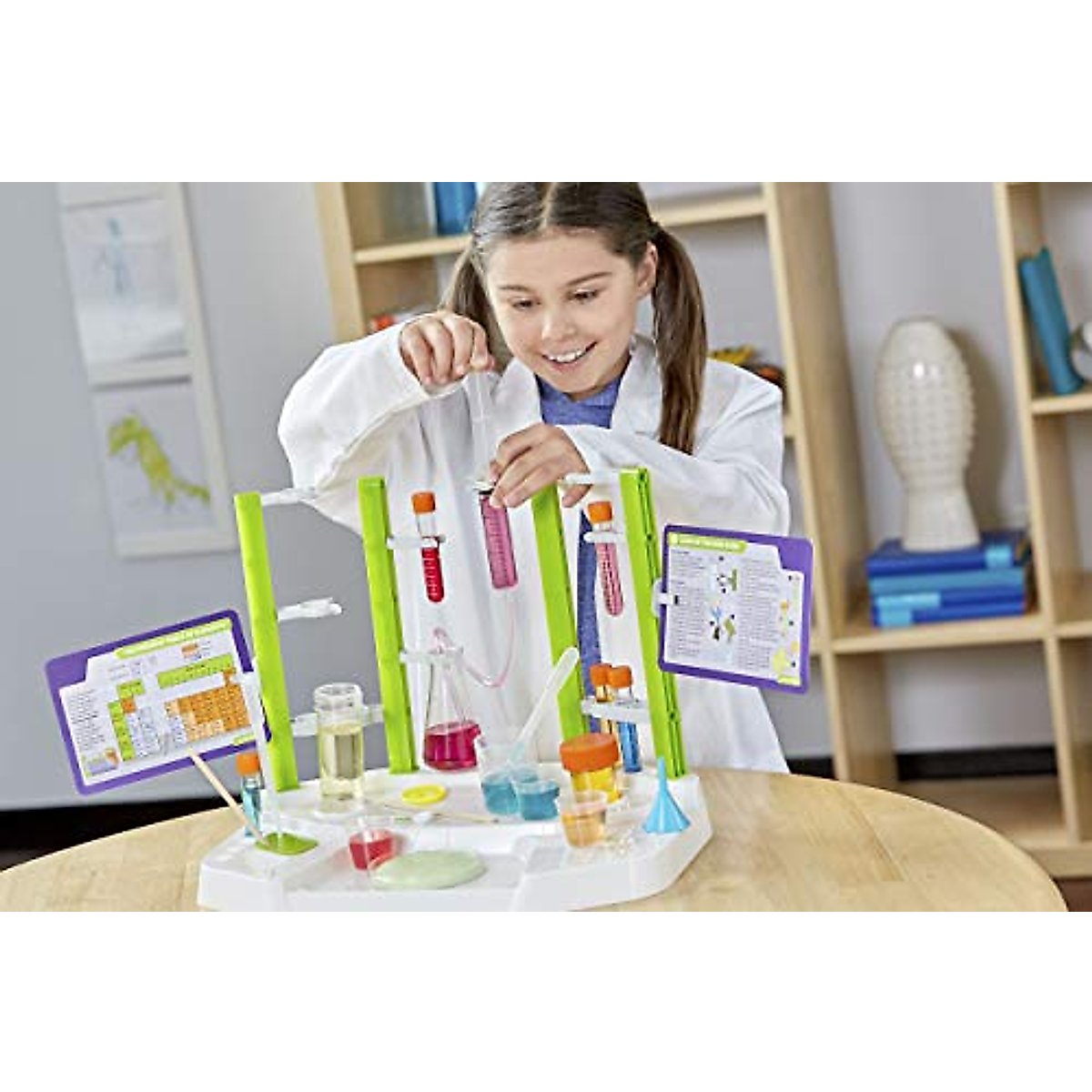 Thames & Kosmos Ooze Labs Chemistry Station Science Experiment Kit, 20 Non-Hazardous Experiments Including Safe Slime, Chromatography, Acids, Bases & More, Multi-color