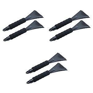 Vaguelly 6 pcs car Window Squeegee Snow Scraper Snow Brush for car Snow Ice Removal car ice scarper Window Scraper Snow Ice Remover Ice Scraper ice Machine Snow Shovel Broom deicer Winter