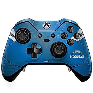 Skinit Decal Gaming Skin Compatible with Xbox One Elite Controller - Officially Licensed NFL Los Angeles Chargers Team Jersey Design
