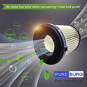 PUREBURG 17812 Replacement Blue Stripe Cartridge Filter Compatible with Craftsman Dry Shop vacs Replace Part 17812 9-17812 73108 (for Dry Vac Before 1988),1-Pack