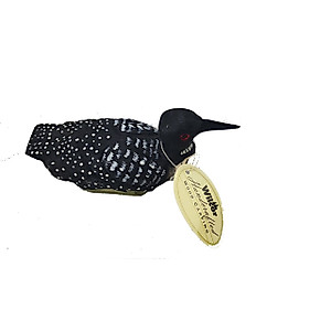 Loon Duck Statue (Carved of Real Wood) 5-inch