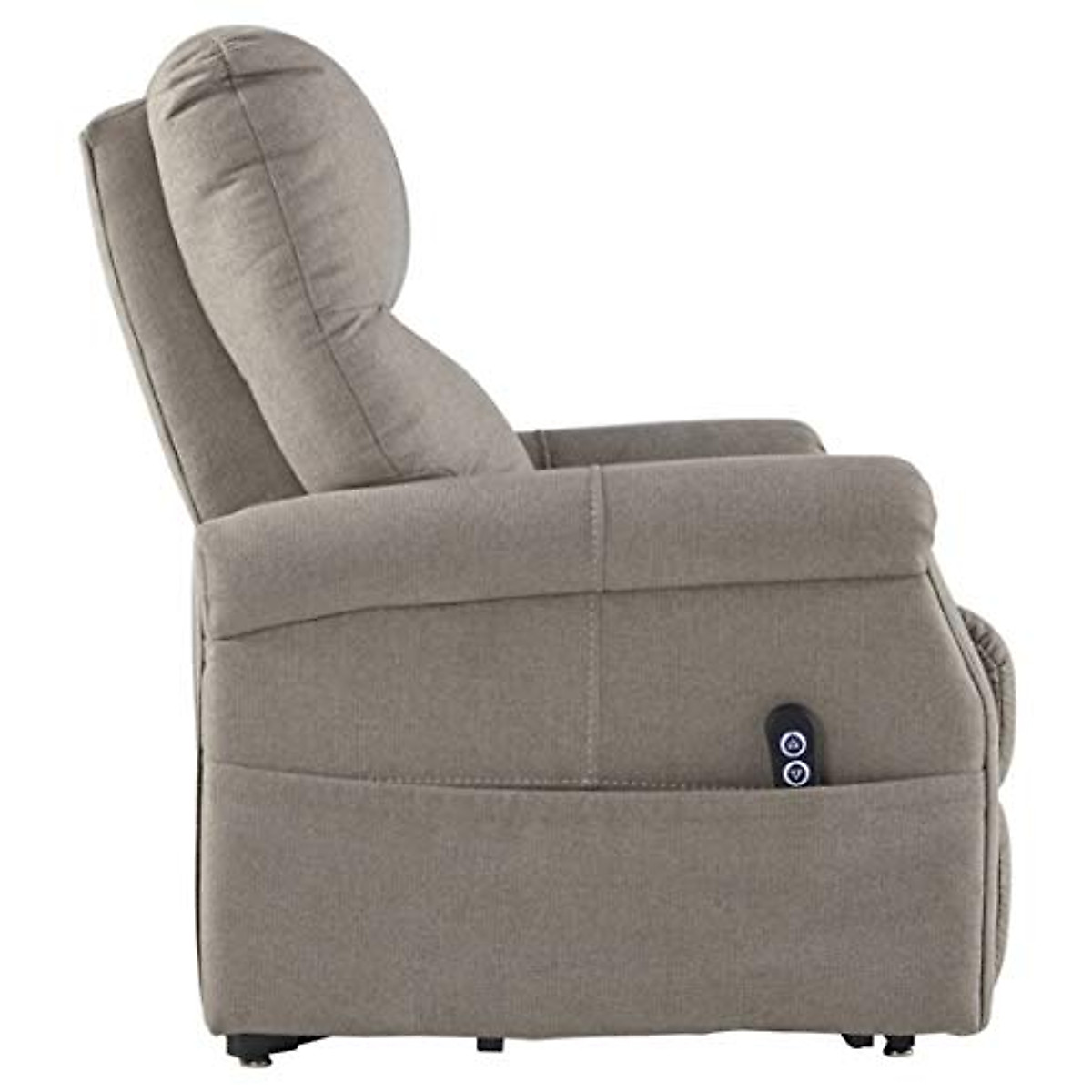 Signature Design by Ashley Markridge Modern Electric Power Lift Recliner for Elderly, Gray
