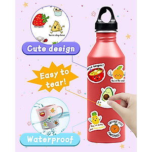 Benresive 640 Pcs Cute Stickers for Kids, Water Bottle Stickers for Kids, 80 Styles Kawaii Stickers Bulk, Fun Vinyl Waterproof Hydroflask Laptop Classroom Sticker Packs for Teens Girls
