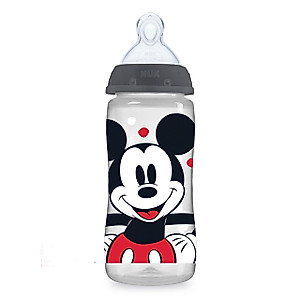 NUK Smooth Flow Anti Colic Disney Baby Bottle, Mickey Mouse, 10 oz, 3 Pack