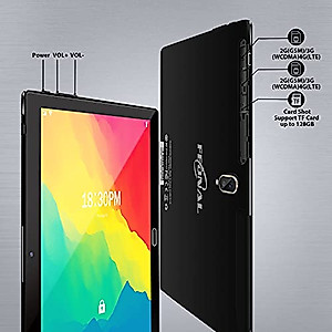 Android 11.0 Tablet, 2 in 1 Tablet 10.1 inch, 4G Cellular Tablet with Keyboard, Octa-Core, 64GB Storage, 4GB RAM, Mouse, Stylus, Case, Support Dual Sim Card, 13MP Camera, WiFi, Bluetooth, GPS (Black)