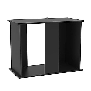 Aquatic Fundamentals, 50/65 Gallon Wood Aquarium Stand, 37.37" L x 19.37" W, Black