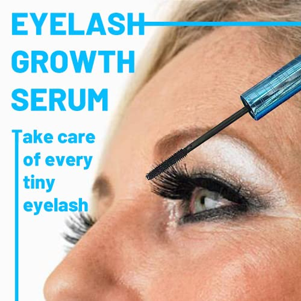 Mascara for Older Women 60 Plus, Mascara for Seniors with Thinning Lashes Waterproof Mascara, Hypoallergenic Volumizing Mascara Black Volume and Length for Sensitive Eyes (1 Pack)