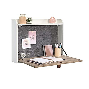 Sauder Anda Norr Wall Desk, White Finish