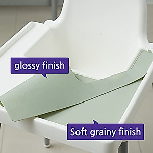 Ireka Baby Placemat Compatible with IKEA High Chair Antilop Tray Placemat Accessories, Chabchabi (Mushroom Gray)