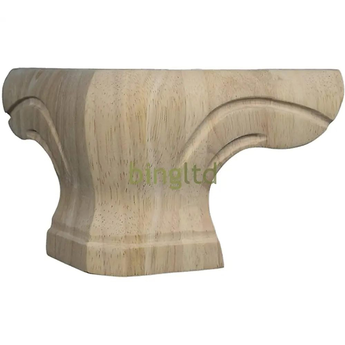 BingLTD - 5 3/4" Unfinished Hardwood Sofa Legs - Set of 4 (T-PFP-PED-RW)