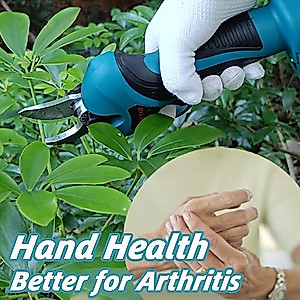 LHRETXQ Electric Pruning Shears Cordless- Cordless Pruner 40mm (1.6inch) Cutting Diameter Clipper - Power Tree Branch Pruner with 21V 2000 mAh Lithium Battery & Replacement Blade Set Garden Tool