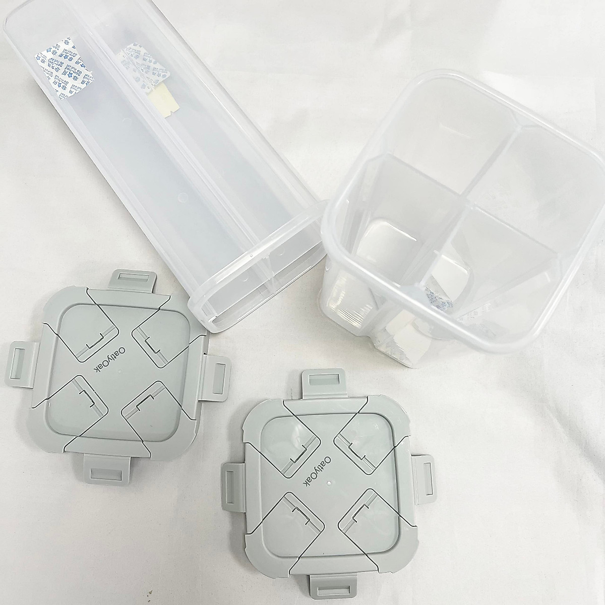 OatlyOak Food Storage Containers Set for Kitchen Plastic Kitchen Storage Containers for Pantry Organization and Storage - Cereal, Rice, Pasta, Flour and Sugar Containers