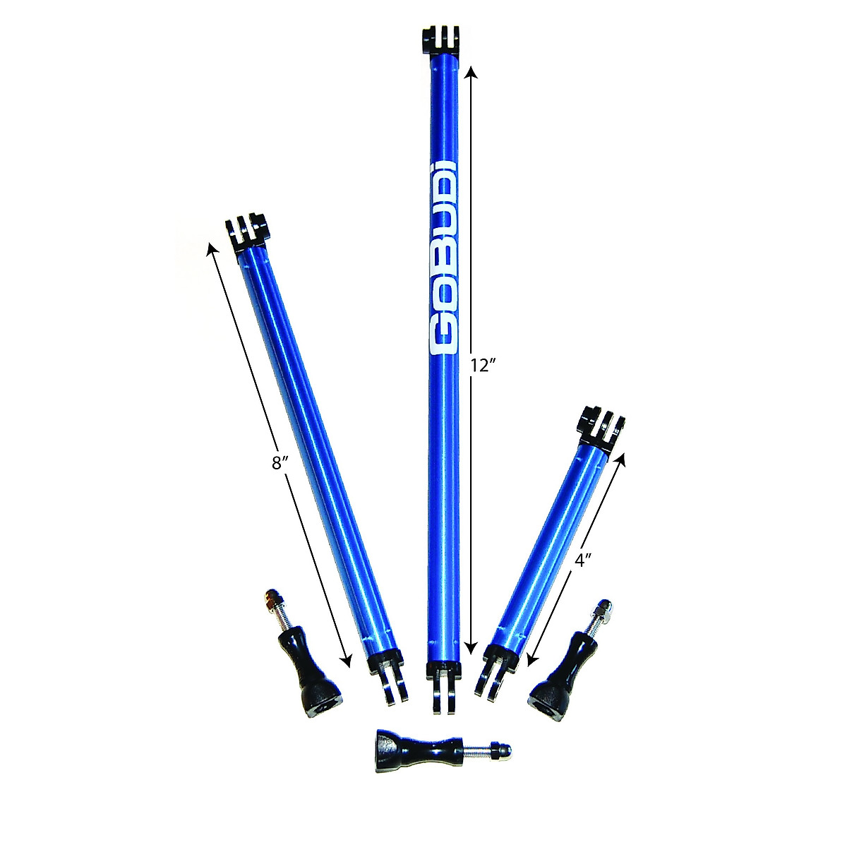 GoBUDi Extension Pole Set Compatible with All GoPro Hero Cameras, Includes Bolts (3 Fixed Set)