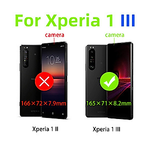 nancheng for Sony Xperia 1 III Phone Case (2021) with Ring Kickstand Lanyard Shockproof Protection Cover - Rose Gold