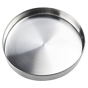 Cabilock Lazy Susan Turntable Kitchen Storage Organizer Multifunctional Stainless Steel Organizer for Can or Seasonings (M)