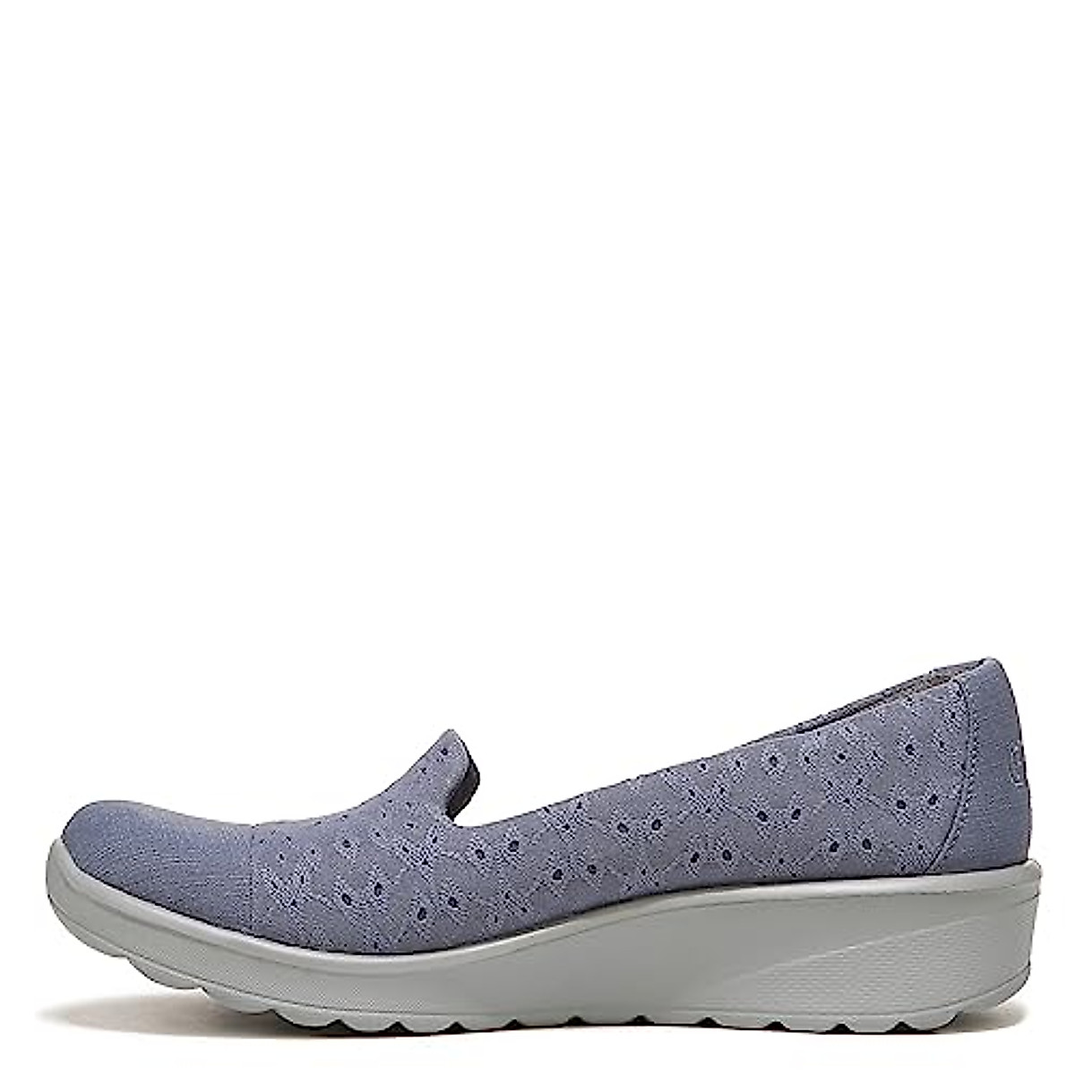 BZees Womens Galaxy Slip-On Folkstone Blue Eyelet 8.5 W