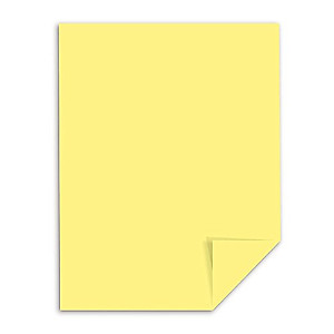 Neenah Paper Exact Index Card Stock, 110 lb Index Weight, 8.5 x 11, Canary, 250/Pack