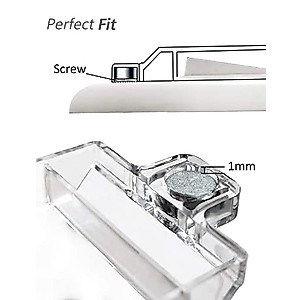 Magnetic Light Switch Guards, ILIVABLE Light Switch and Outlet Cover for Flat Modern Switches, Not Child Proof (Clear, 2 Pack)