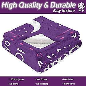 Ruifeihan 50th Birthday Gifts for Women 50"x60" Blanket, 50th Birthday Gift Ideas, 50 Birthday Gifts for Women, 50 Year Old Gifts for Women, 50th Birthday Decorations Women Throw Blankets