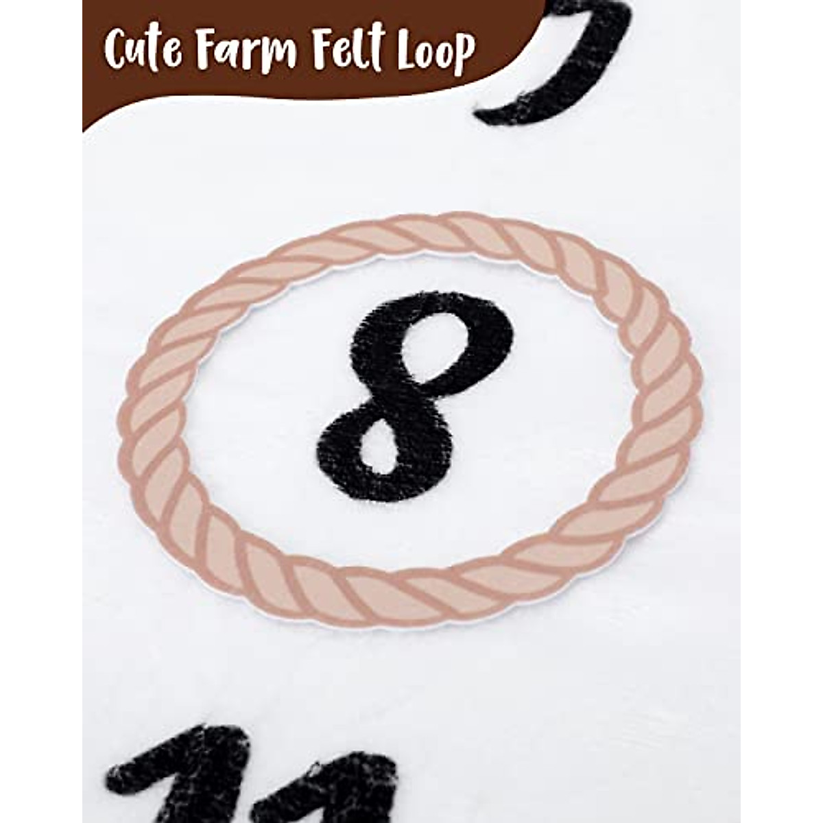 Eunikroko Highland Cow Baby Monthly Milestone Blanket Scotland Photo Prop Blanket with Greenery New to The Herd Cattle Gift Ideas for Newborn Boy Girl Nursery Décor Baby Shower 40" X 50"