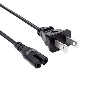 8ft Power Cord Replacement for Xbox Series X Console 2 Prong Power Cord IEC C7 AC Cable