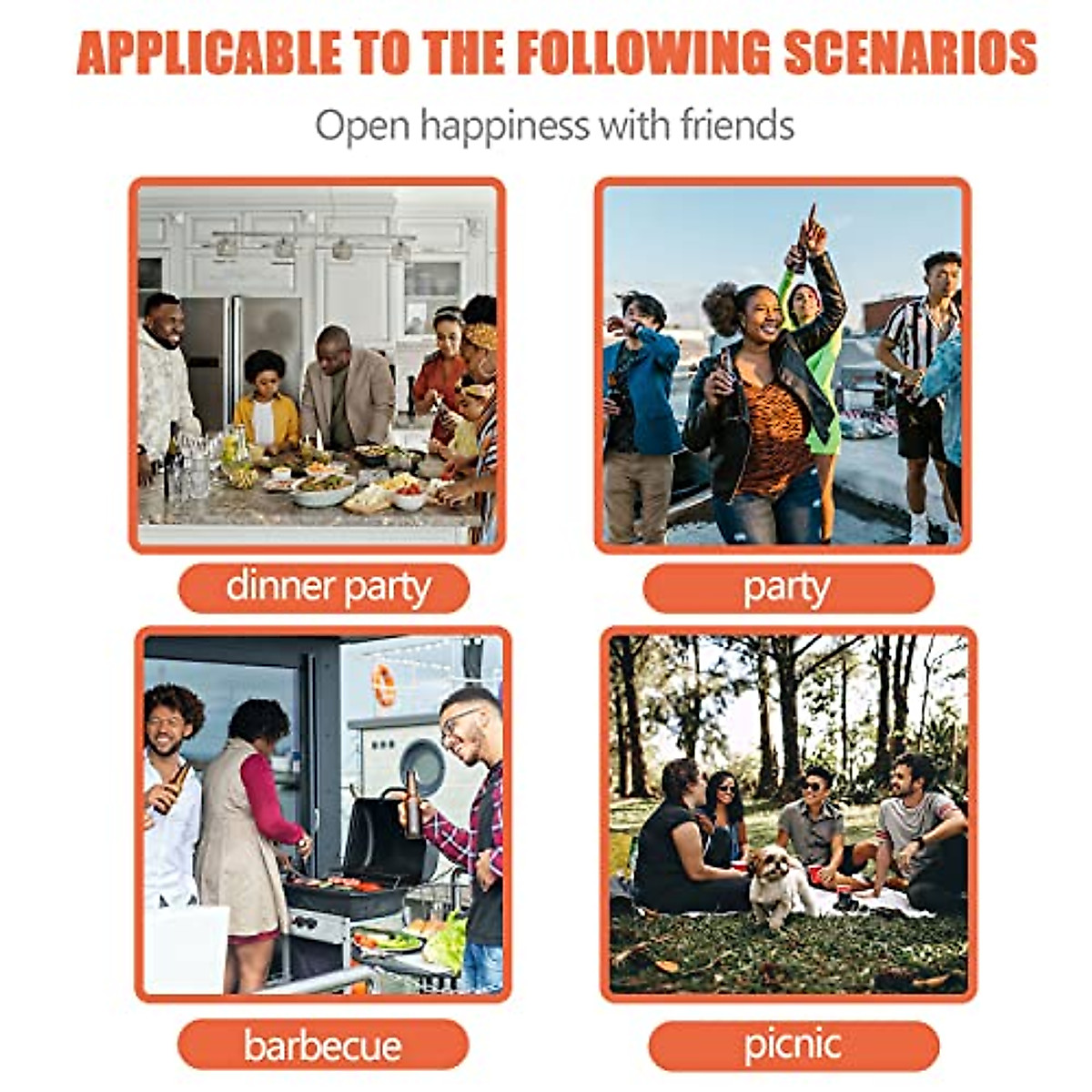 Beer Bottle Insulator, Beer Bottle Cooler, 3-in-1 Ceer Keeper Bottle, Beer Coozies for Nottles and Cans with Bottle Opener, Double Wall Stainless Steel Insulated Can Cooler for Cans & Beer Bottle