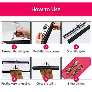 Hair Extension Storage Bag, 5 Pack /10 Pack/ 20 Pack Hair Extension Holder with Hanger, Strong Portable Hair Extension Hanger, Dustproof Portable Suit with Transparent Zip Up Closure, for Store Style Human Hair(10pcs Hair Storage Bag)