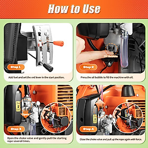 HETEPPTR Backpack Fogger Agricultural New Mister Duster 2-Stroke Backpack Gas Fogger Sprayer Blower 7500r/min