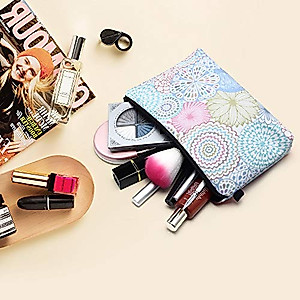 SELLYFELLY Women Cosmetic Bag Travel Makeup Pouch Waterproof Makeup Bag for Purse Portable Toiletry Bag Accessories Organizer