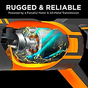 MOTORHEAD 20V ULTRA Cordless Reciprocating Saw, Lithium-Ion, Tool-Free Blade Change & Guard, 1” Stroke, 0-3000 SPM, Variable Speed Trigger, 2Ah Battery, Quick Charger, Bag, 2 Blades, USA-Based