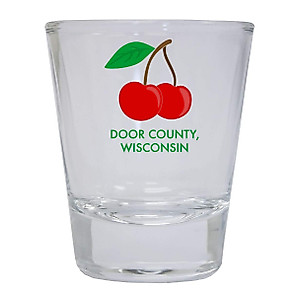 Door County Wisconsin Trendy Souvenir Round Shot Glass