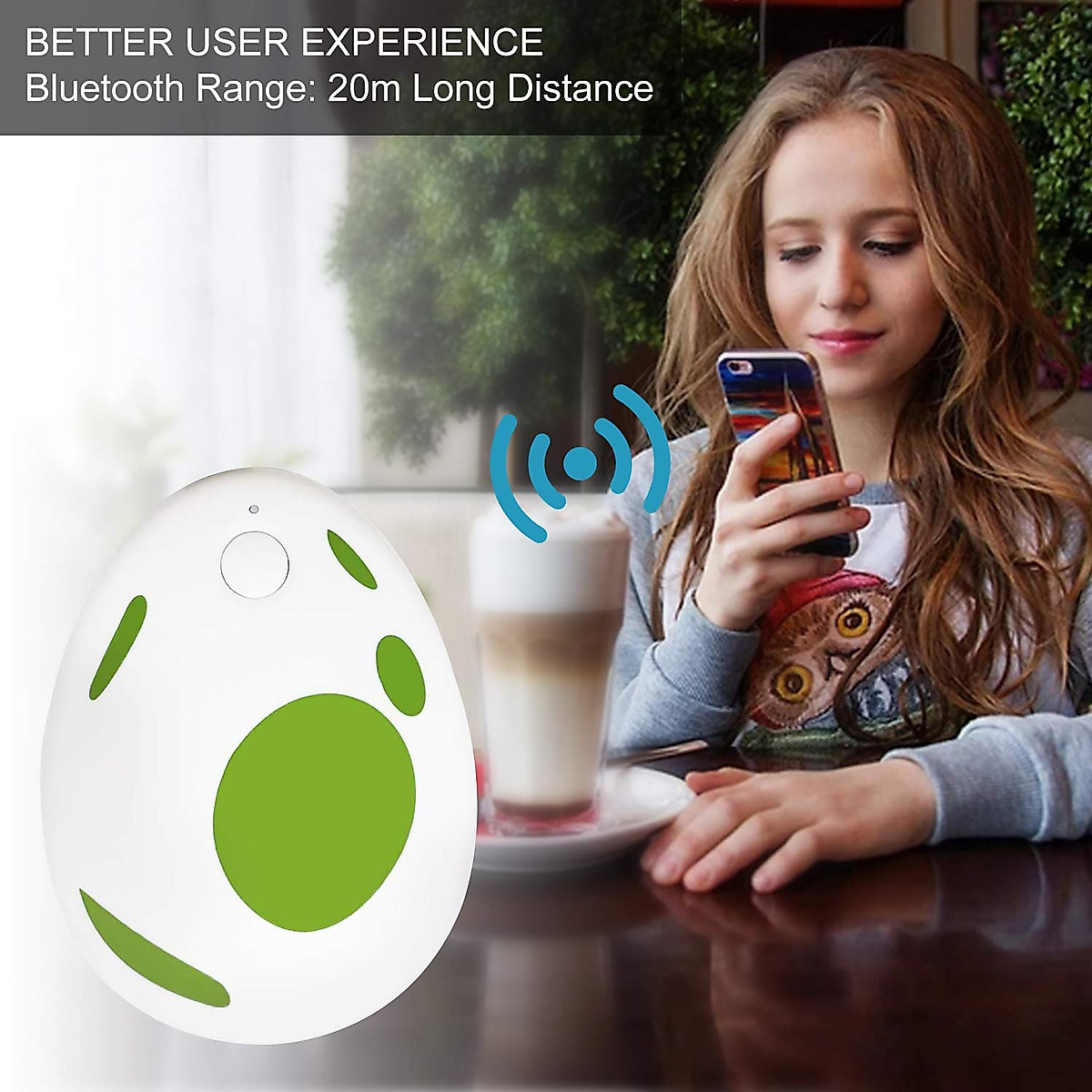 Pocket Egg Auto Catch for Go Plus Accessory, 20m Range Long Distance Wireless Bluetooth for Android & iPhone, Long Standby Time (Green)