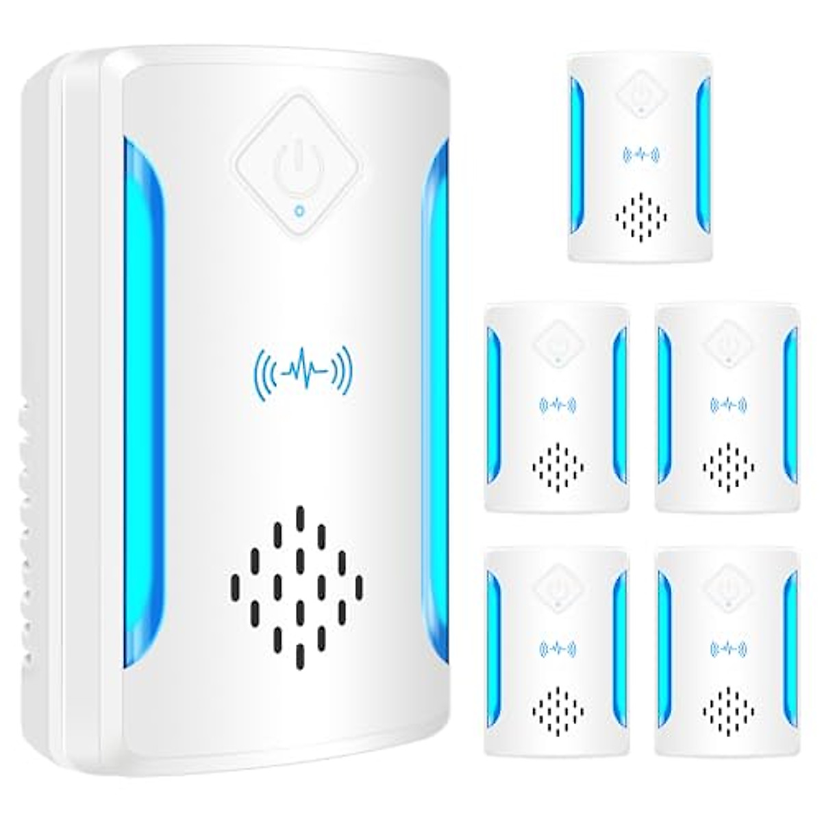 6 Packs Ultrasonic Pest & Insect Repeller, Upgraded Indoor Ultrasonic Repellent for Mosquitoes, Roaches, Flies, Mouse, Geckos, Spiders, Electronic Plug in Pest Control, 2 Mode Switching