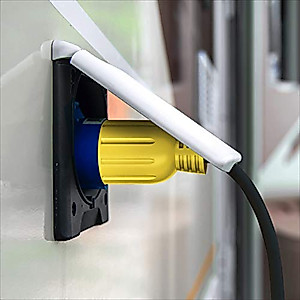 50 Amp to 30 Amp 4-Prongs Locking Generator Transfer Switch Adapter Cord, 50Amp Male to 30Amp Female, NEMA 14-50P to NEMA L14-30R, STW 10 Gauge Heavy Duty Generator Adapter Plug - 18in, 1.5ft