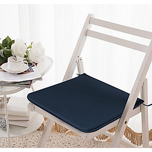 TUNKENCE Cushion Pads Chair Cushions for Outdoor Furniture Square Strap Garden Chair Pads Seat Cushion for Outdoor Bistros Stool Patio Dining Room for Kitchen Dining Office Chair 15x15 Inch Clearance