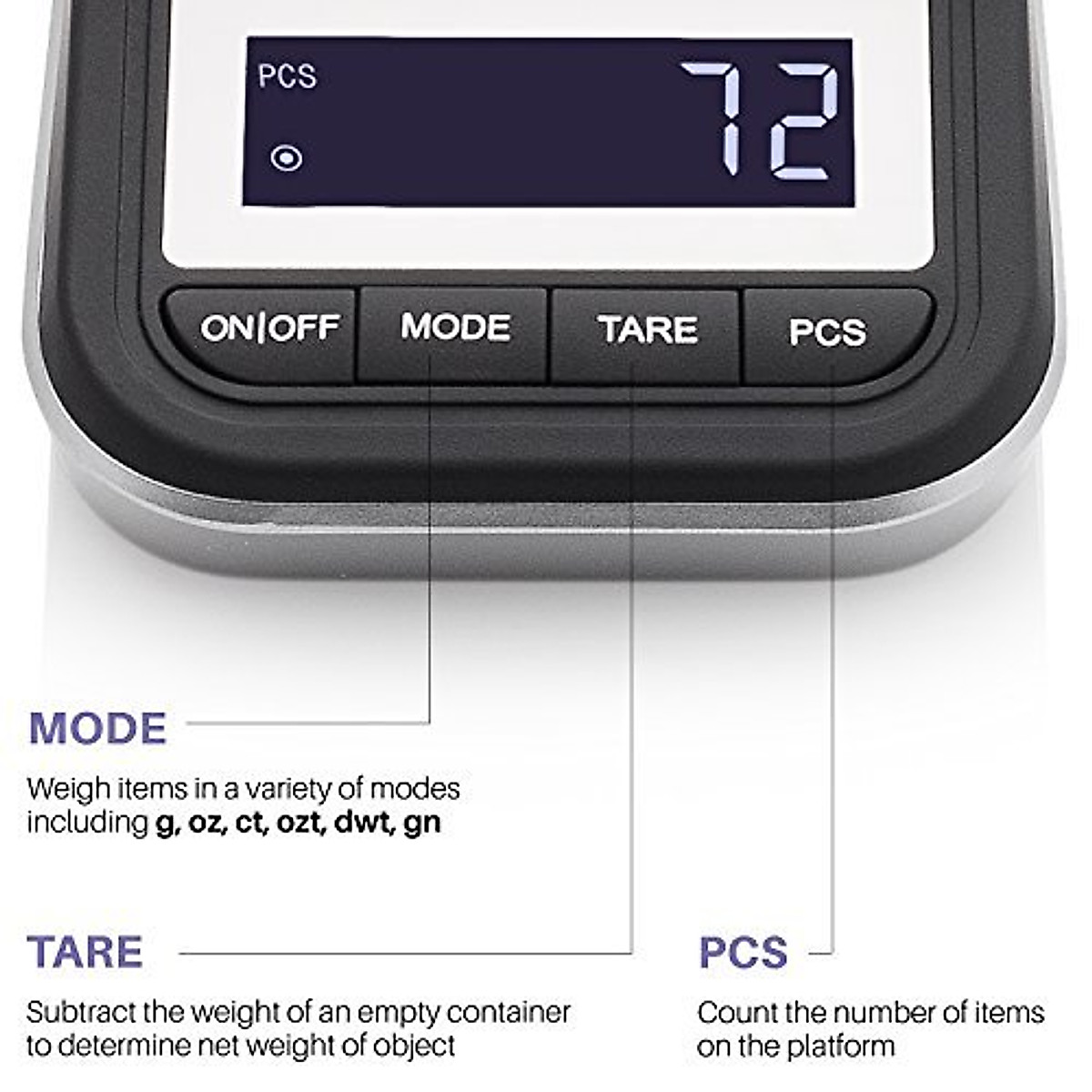 Smart Weigh 50g x 0.001 Grams, Premium High Precision Digital Milligram Scale, Includes Tweezers, Calibration Weights ,Three Weighing Pans and Case