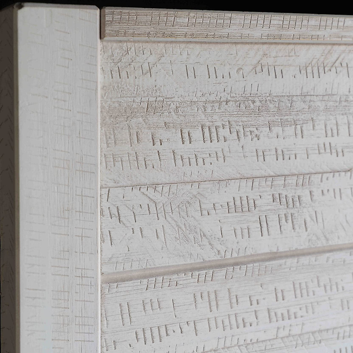 Grain Wood Furniture Montauk Solid Wood Bed, Queen Size, Rustic Off-White