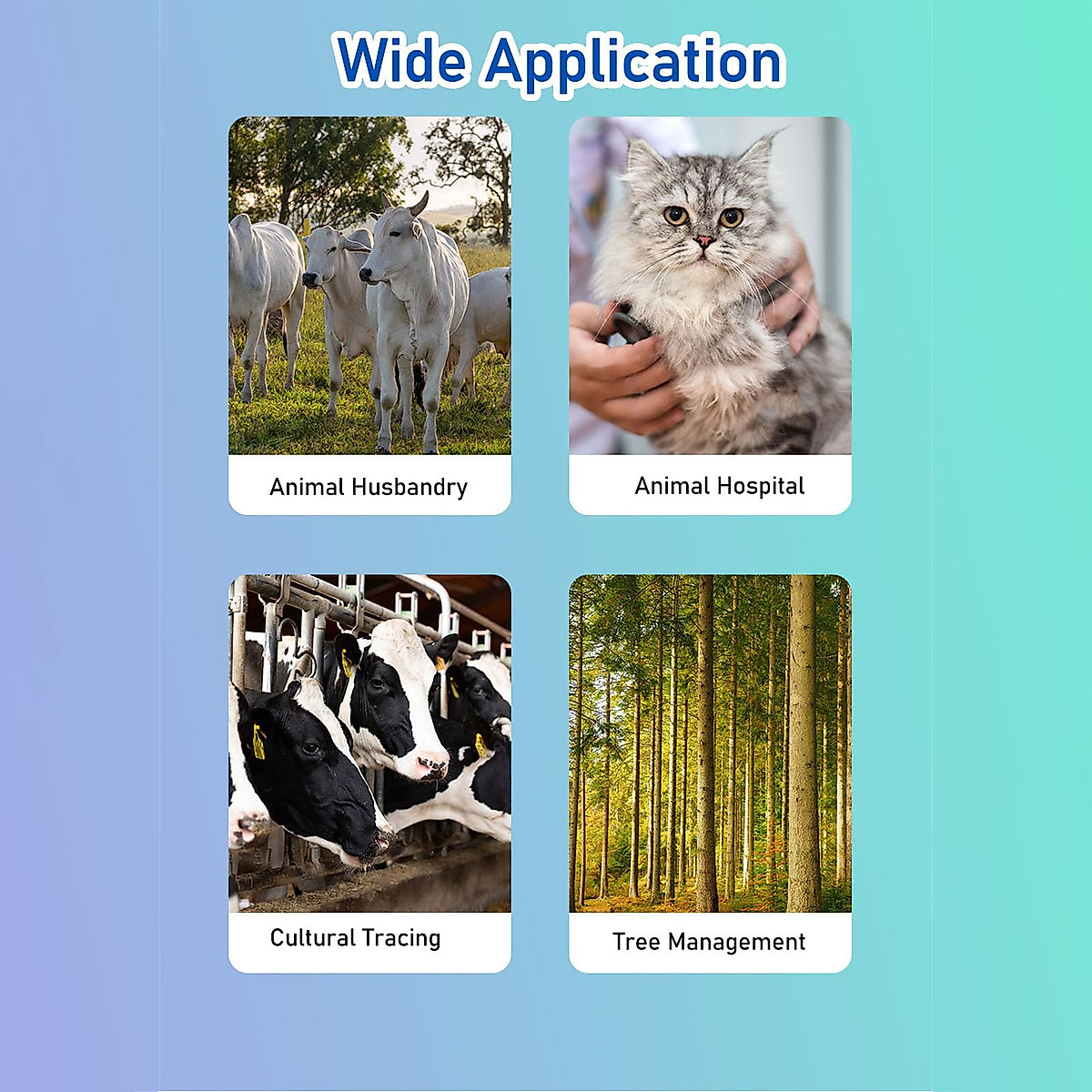 Microchip Reader 0.91 Inch Screen Animal Pet Chip ID Scanner, Wireless Identification, 128 Label Storage