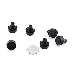 Generic Rubber Feet for American Woman Crock Pot Push In Black Silicone 4 Per Pack, KF-TNF8 Bumper