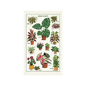 Cavallini House Plants Tea Towel
