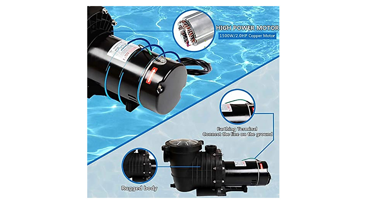 TOPWAY 2HP Swimming Pool Pump for Efficient Filtration