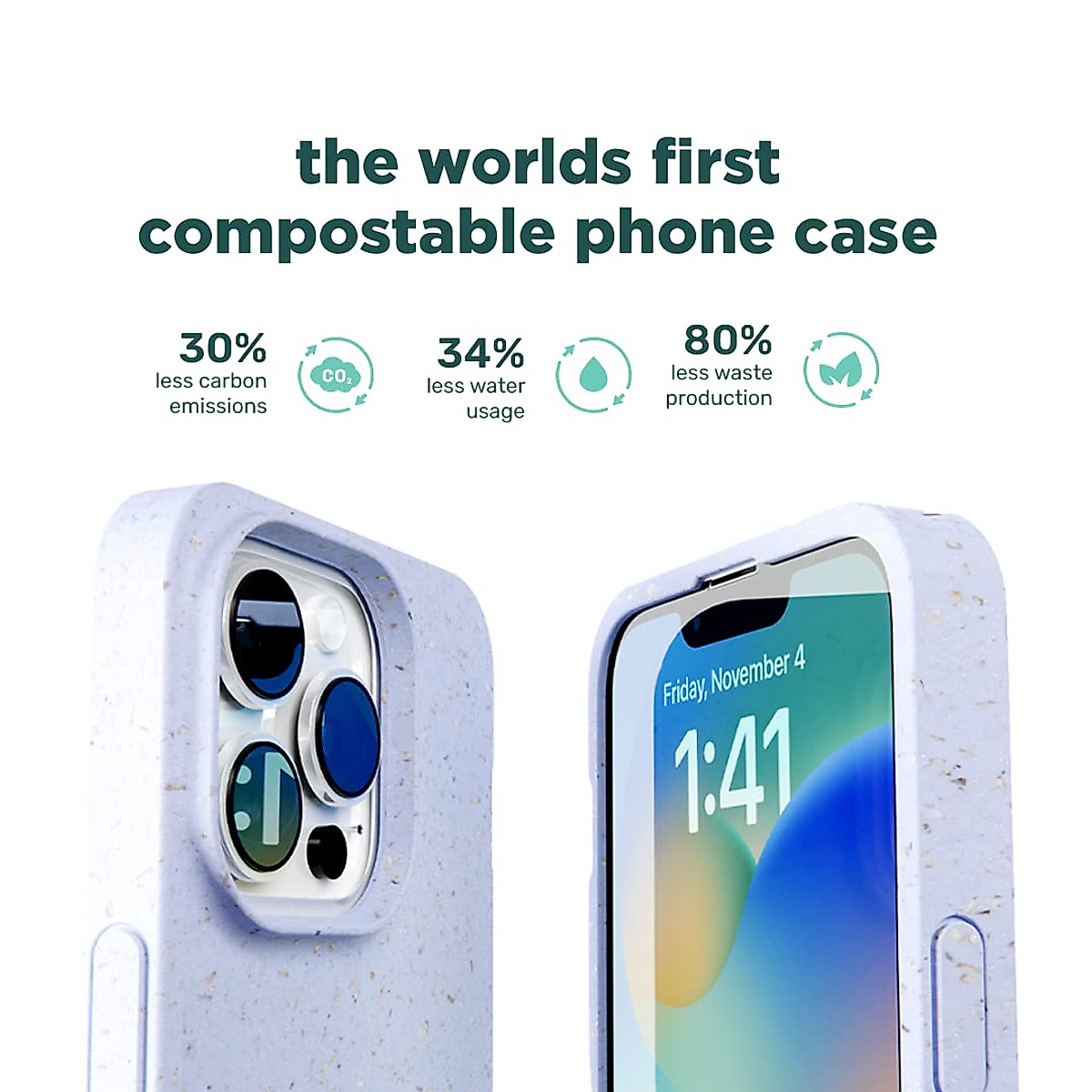 Pela: Phone Case for iPhone 12 Mini - Eco-Friendly - Made from Plants (Slim Cassis)